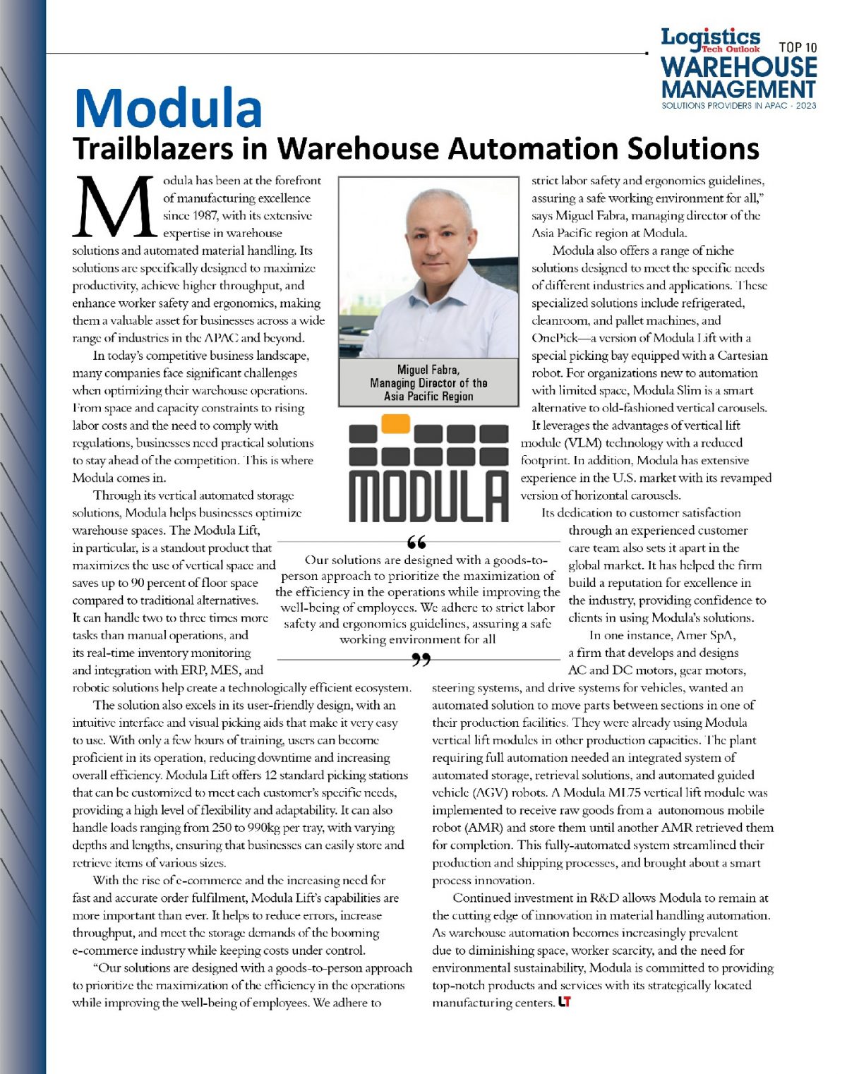 摩登纳 – 全球仓储自动化方案领航者